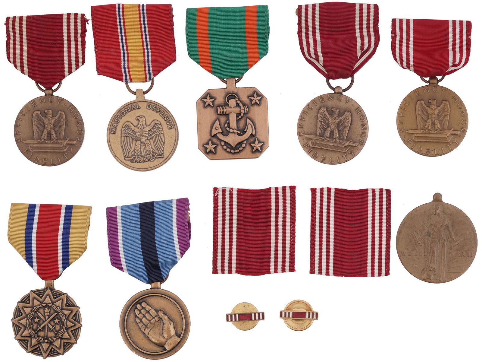 Collection Of Wwii Us Military Medals And Awards