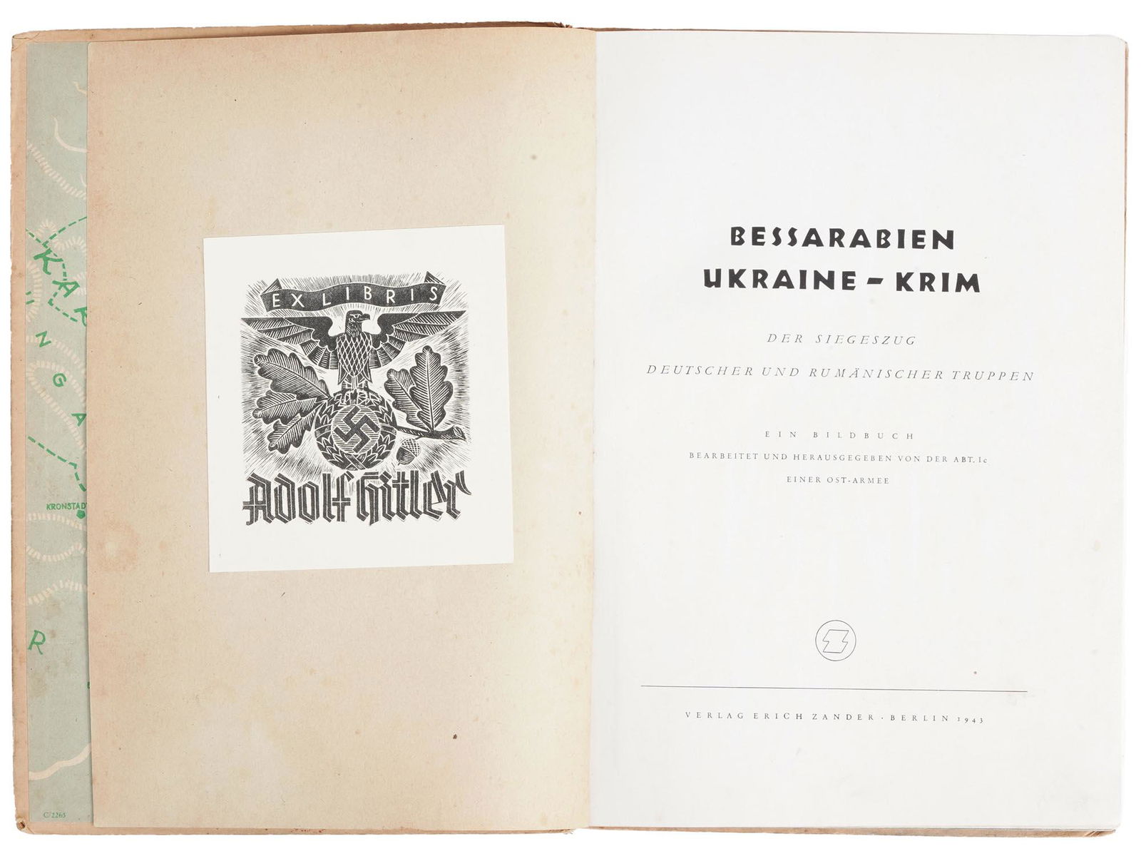 1943 NAZI GERMAN BOOK FROM ADOLF HITLERS LIBRARY - Feb 25, 2023 ...