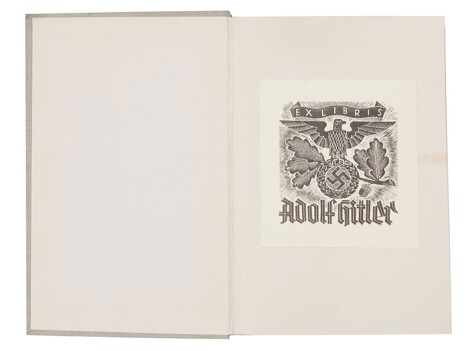 1940 Nazi German Book From Adolf Hitlers Library