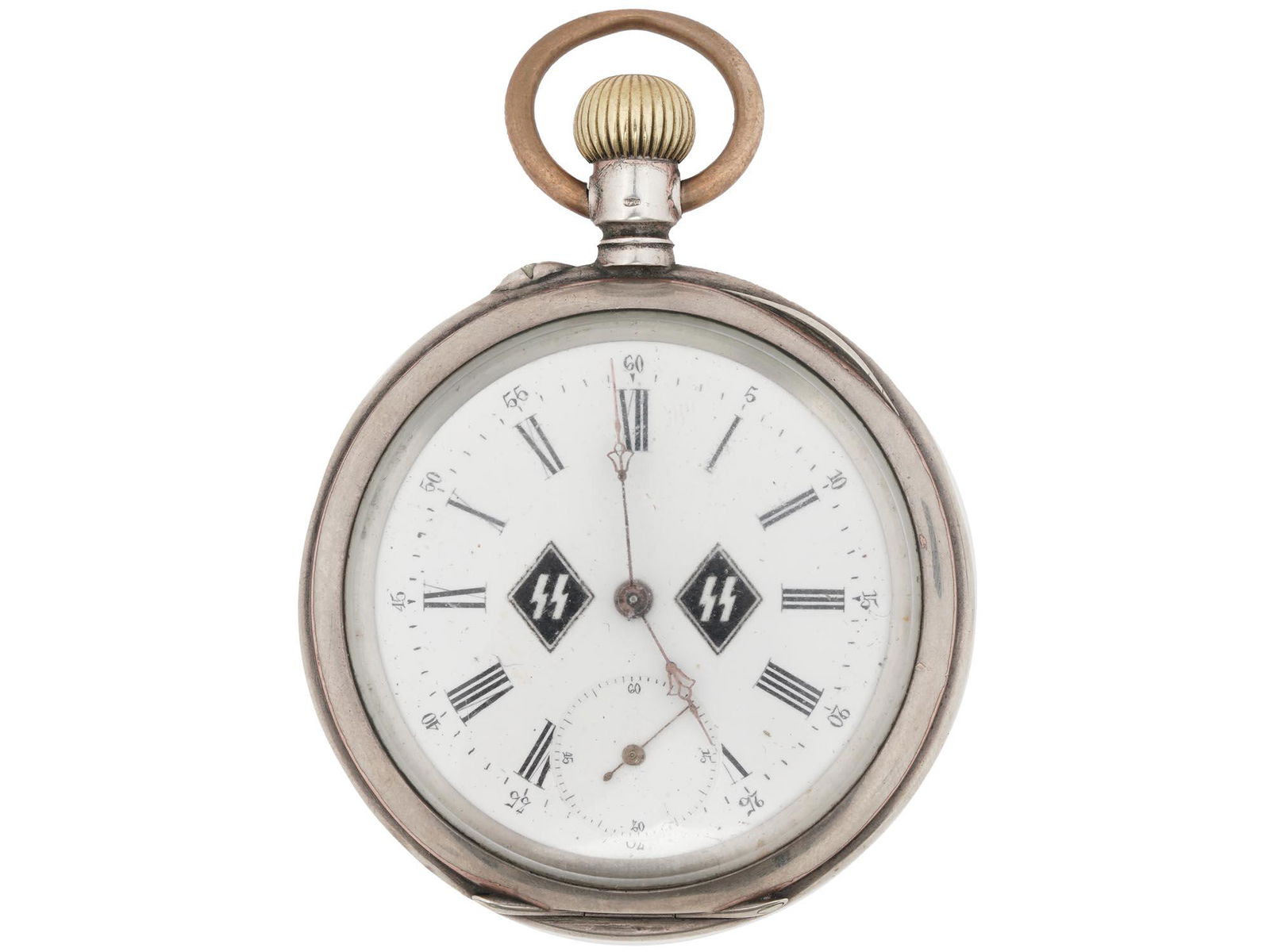 WWII NAZI GERMAN WAFFEN SS SILVER POCKET WATCH - Mar 18, 2023 | Antique ...