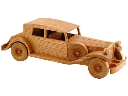 Vintage American Wooden Mercedes Sskl Model Car