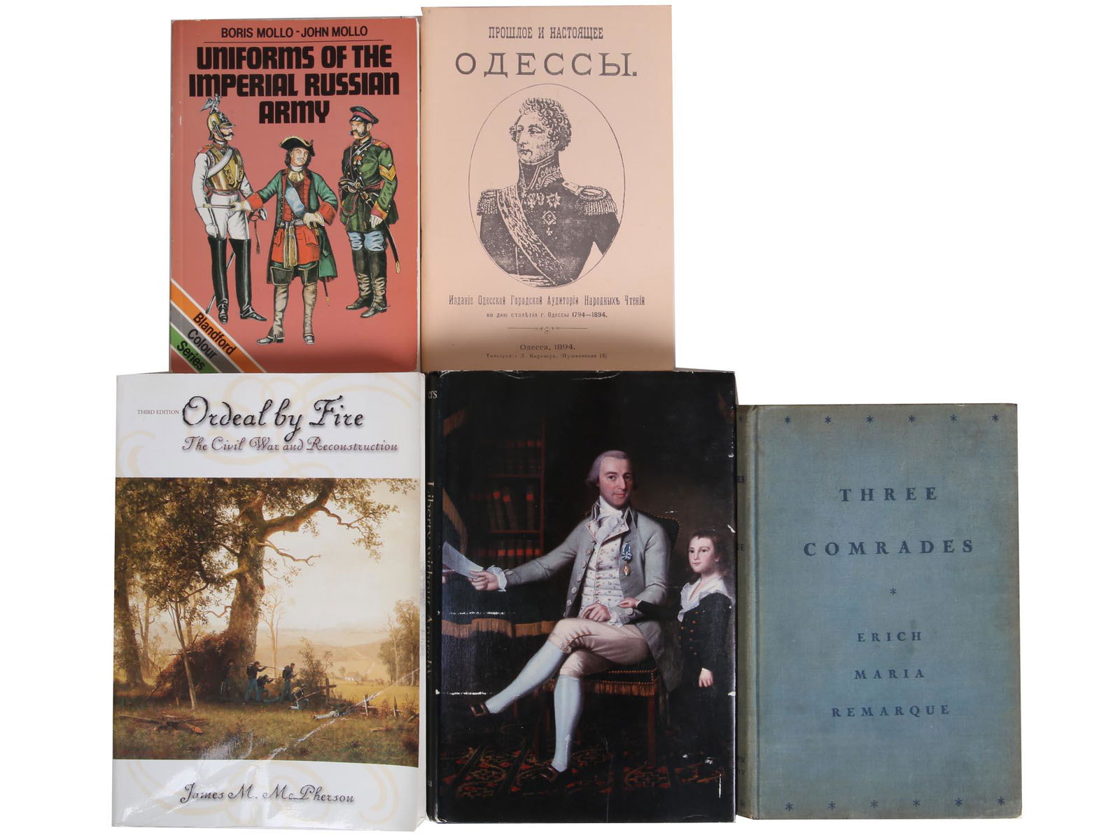 Vintage Fiction Military History Book Collection