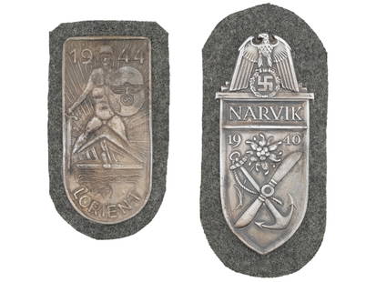 Wwii Nazi German Military Narvik Lorient Shields