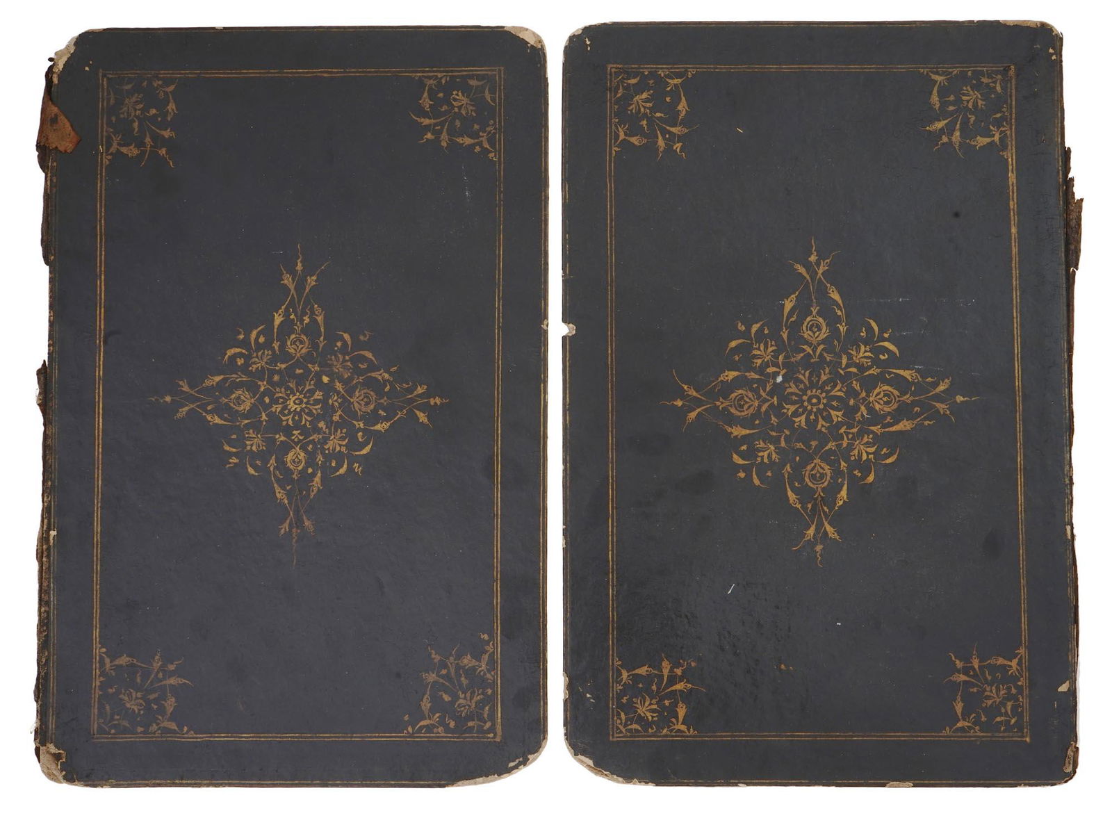 Persian Qajar Papier Mache Lacquer Book Binding