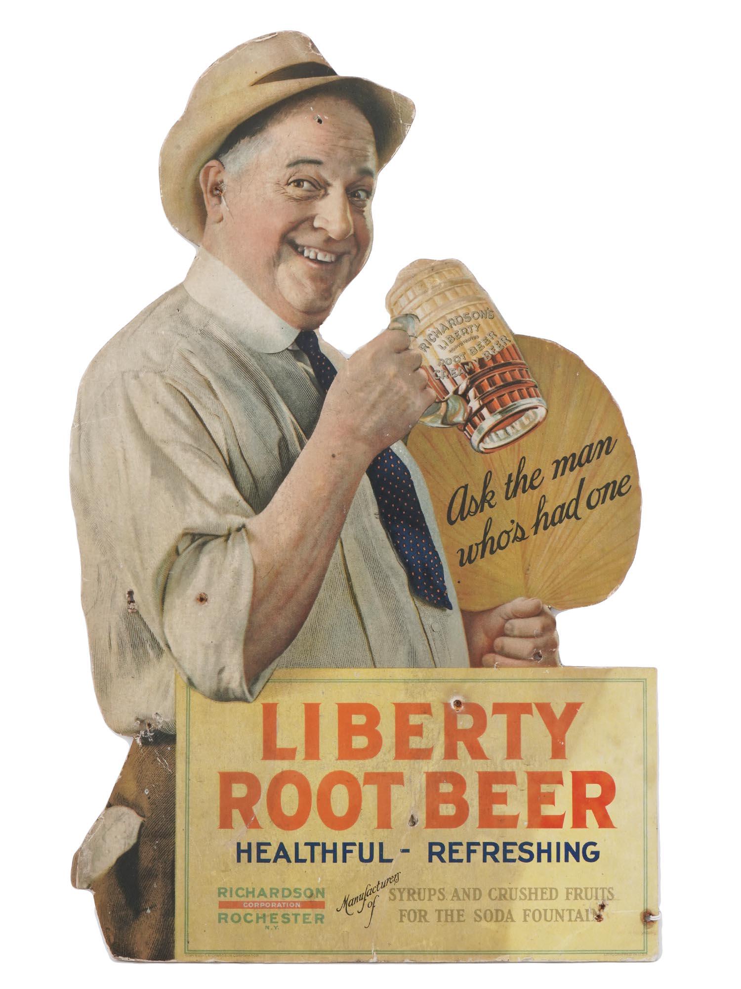Richardsons Liberty Root Beer Advertising Poster