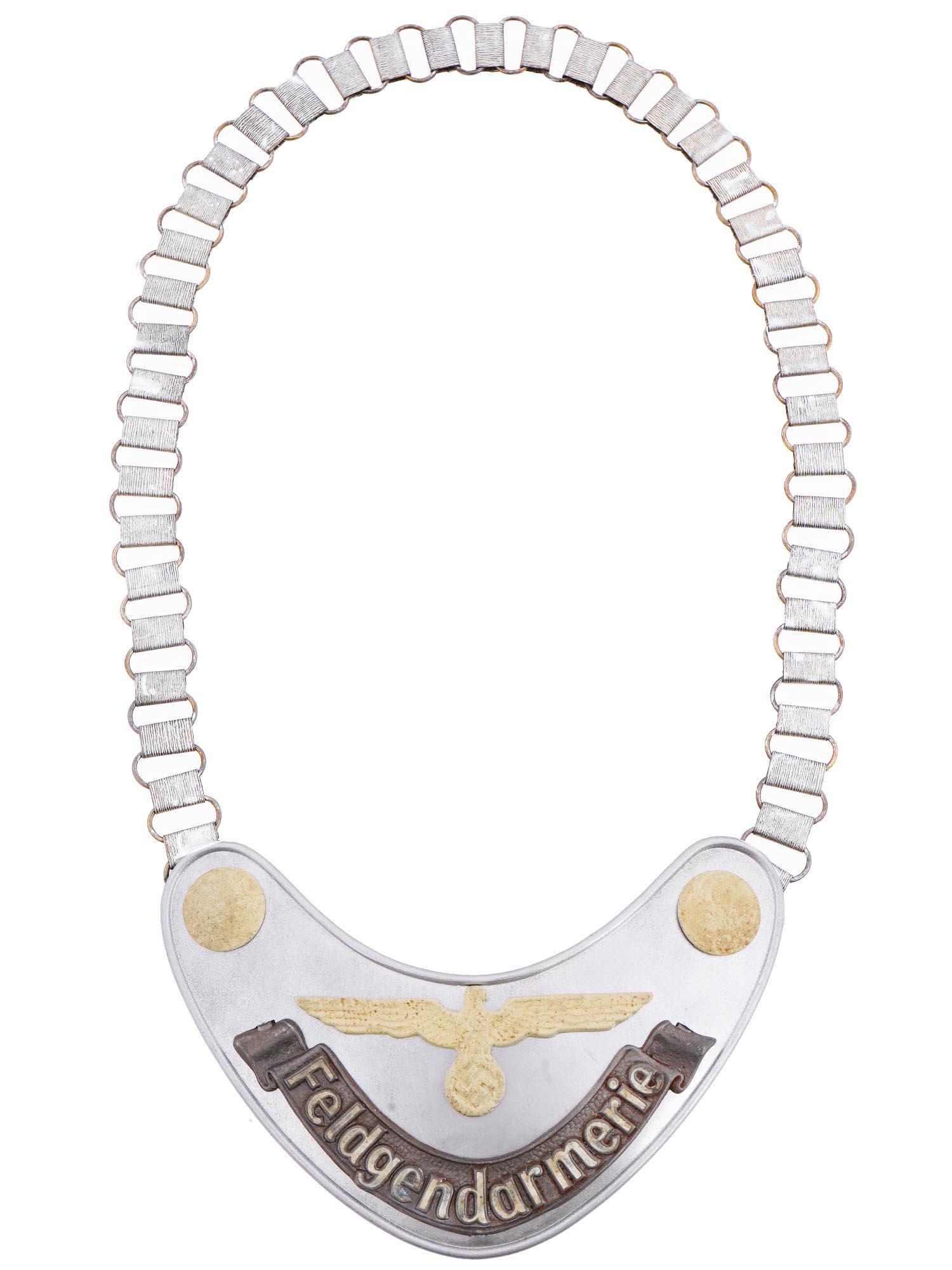 Wwii German Army Field Police Military Gorget Auction