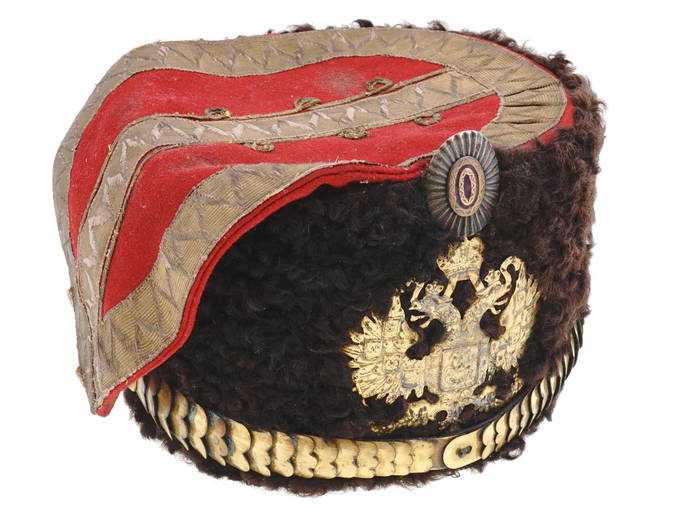 Russian Tsar Nicholas Ii Guard Hussar Wool Hat
