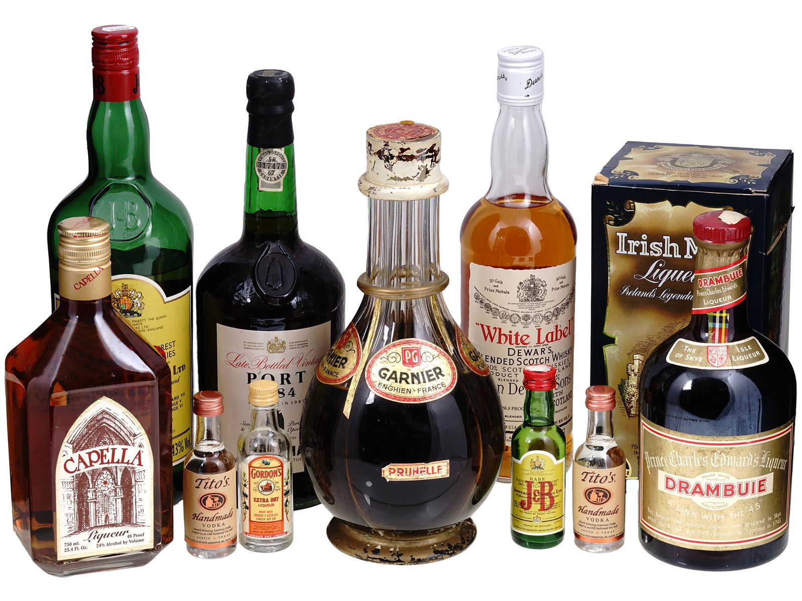 Collection Of Vintage Liqueur Bottles Auction