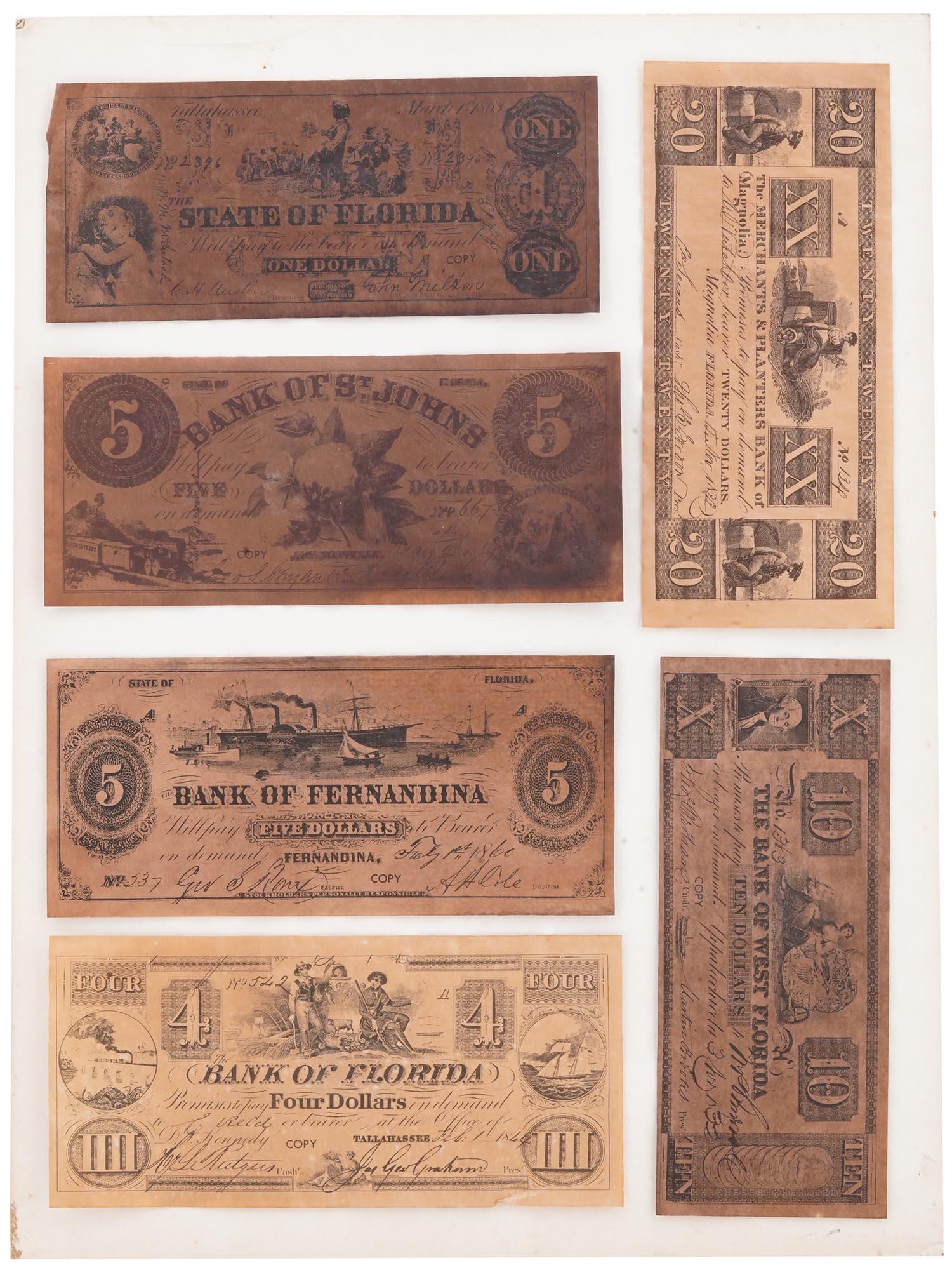 Antique American Currency Banknote Replicas Auction