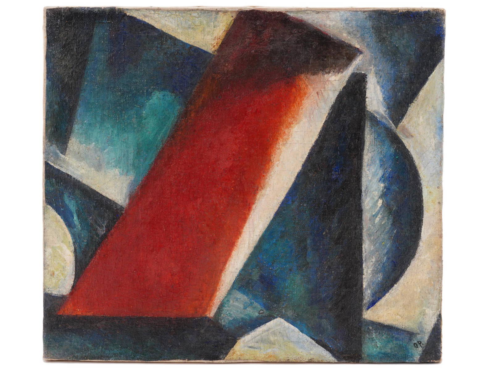 Russian Abstract Oil Painting By Olga Rozanova Auction