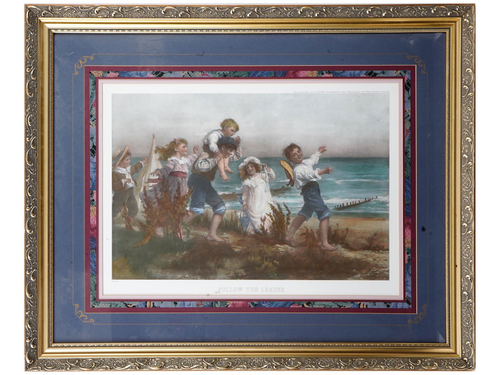 Lithograph Follow The Leader After Fred Morgan