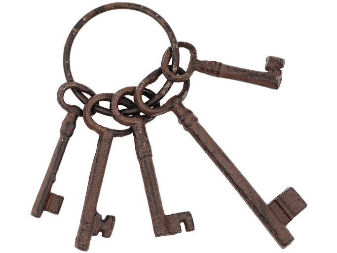 Bunch Of Antique Barn Keys