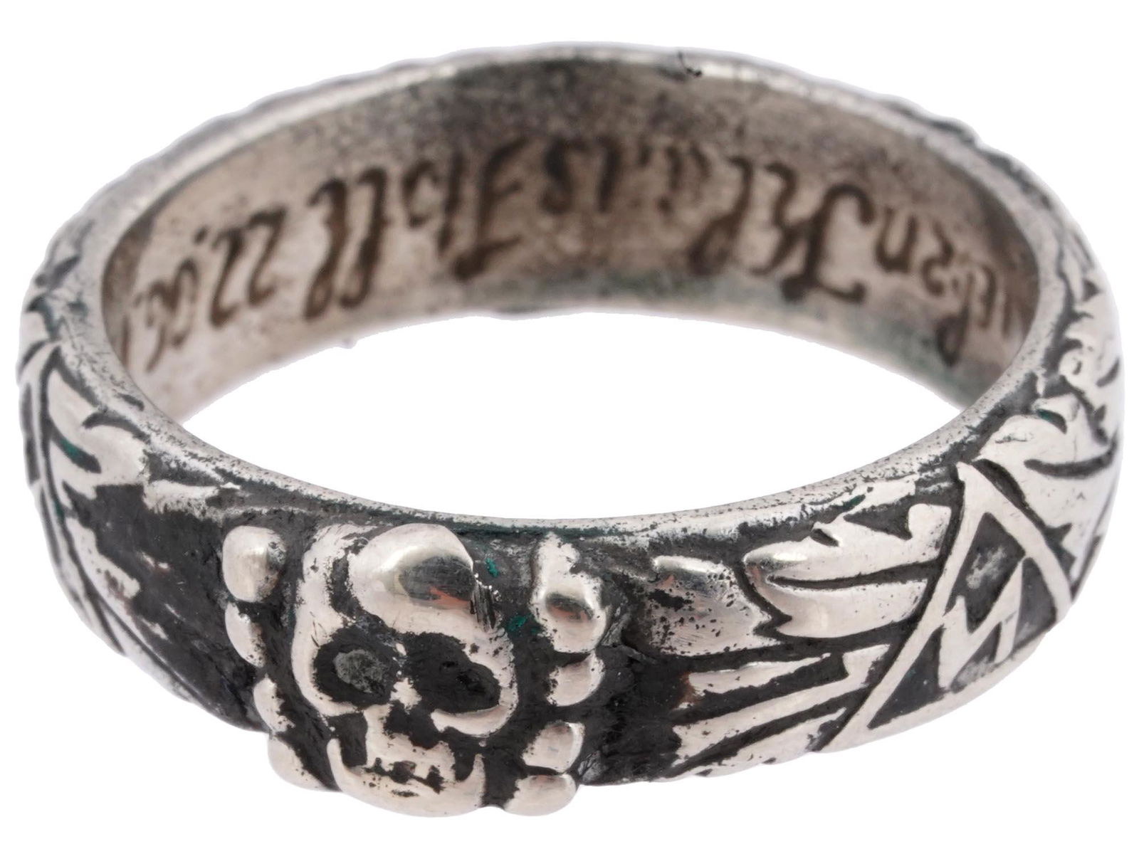 Wwii German Third Reich Ss Himmler Honor Silver Ring