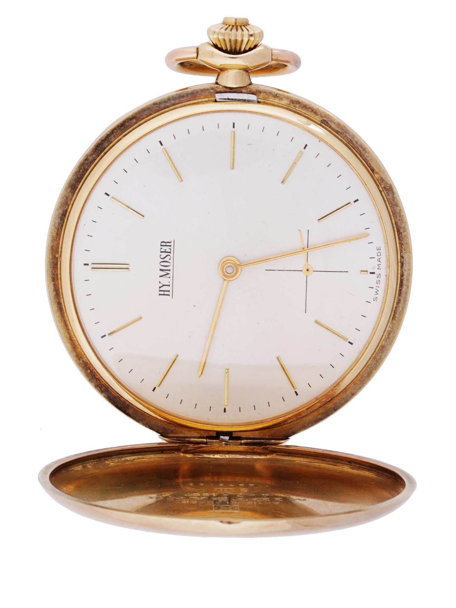 Vintage Swiss Made Hy Mooser 14k Gold Pocket Watch Auction