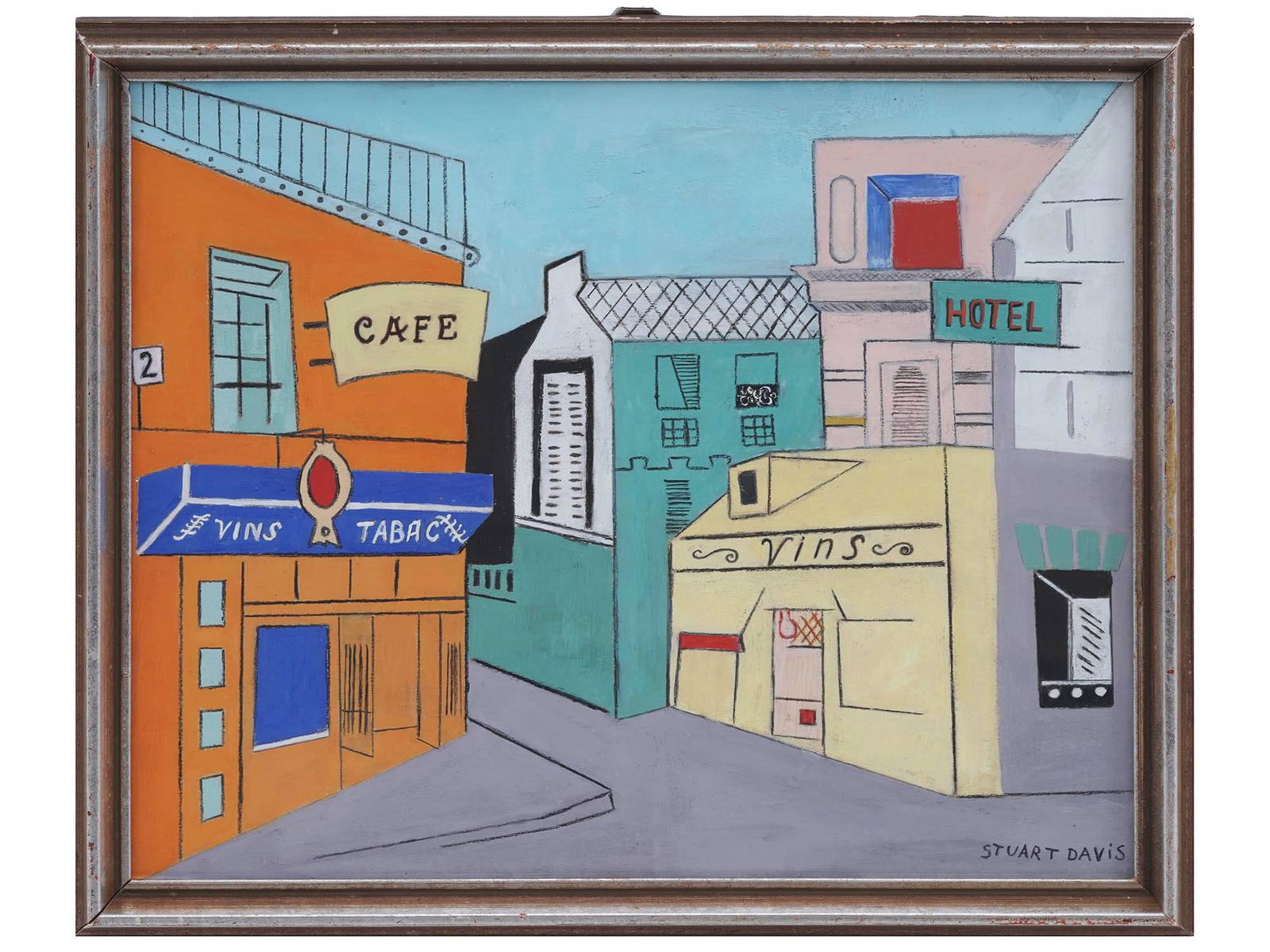 American Modern Gouache Painting By Stuart Davis Auction