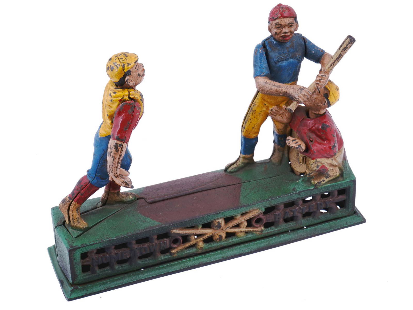 Hometown Battery Baseball Mechanical Coin Bank Auction