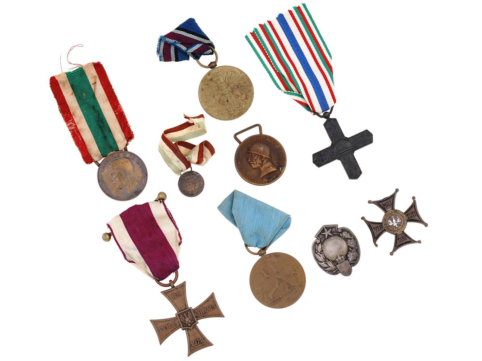 Group Of Wwii Era European Military Decorations Auction