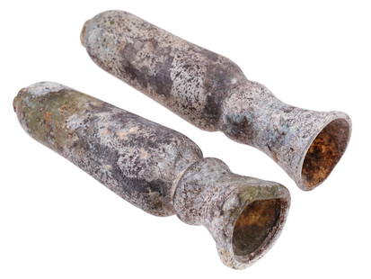 Ancient Roman 3rd C Ad Glass Unguentaria Bottles