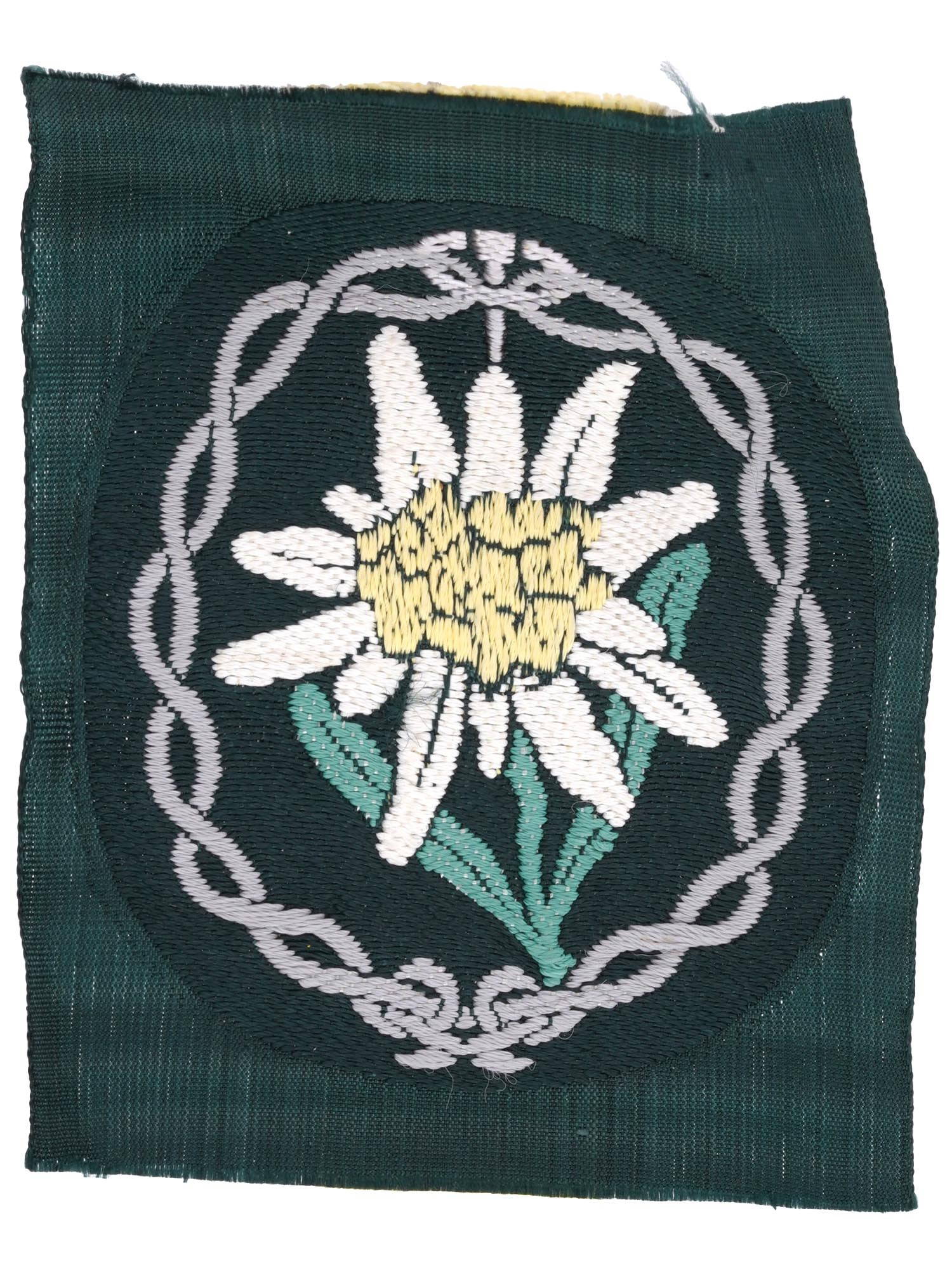Wwii Nazi German Edelwiess Mt Troops Sleeve Patch Auction