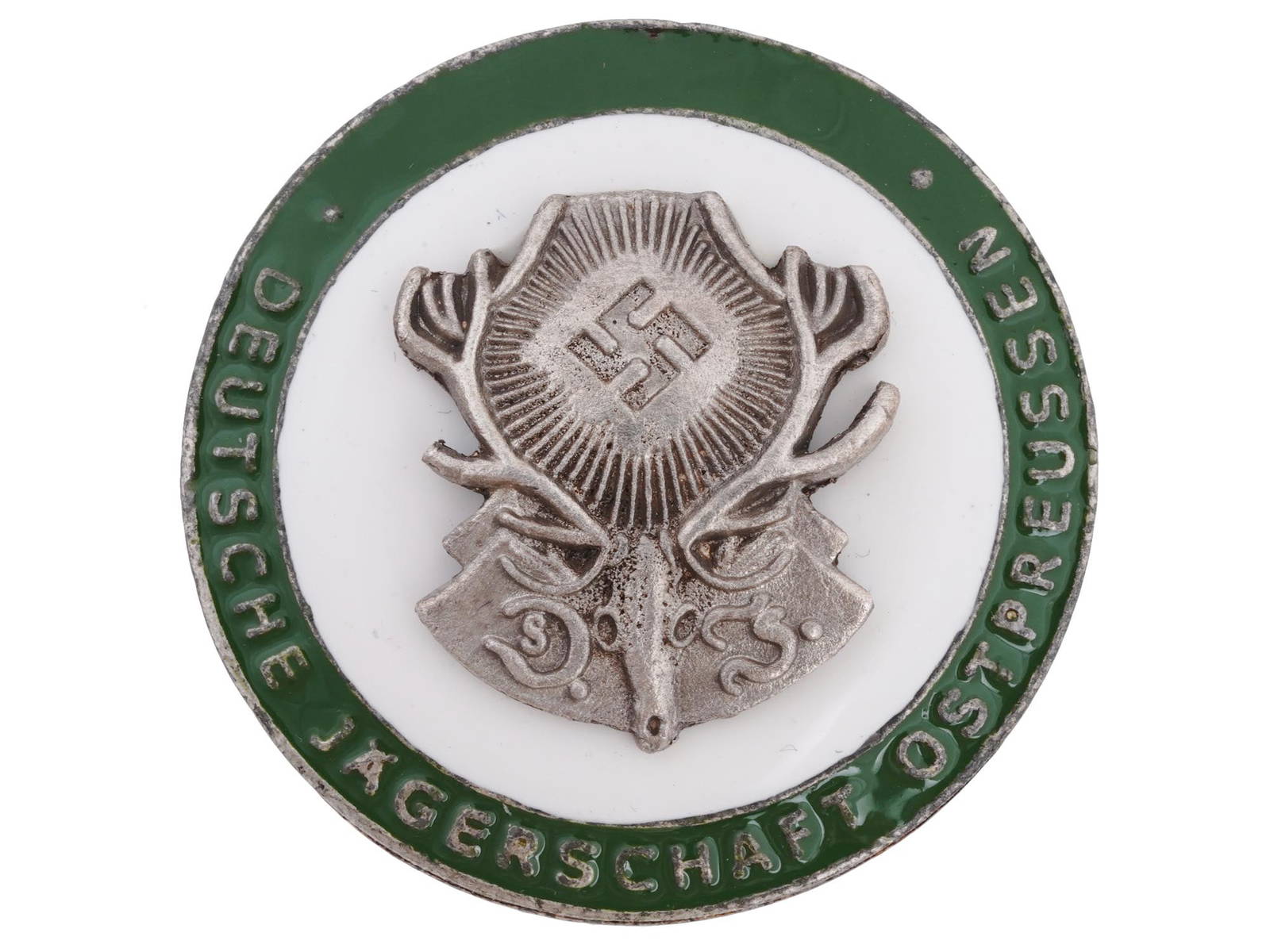 Nazi Badge 50 Years To German Hunting Society Auction