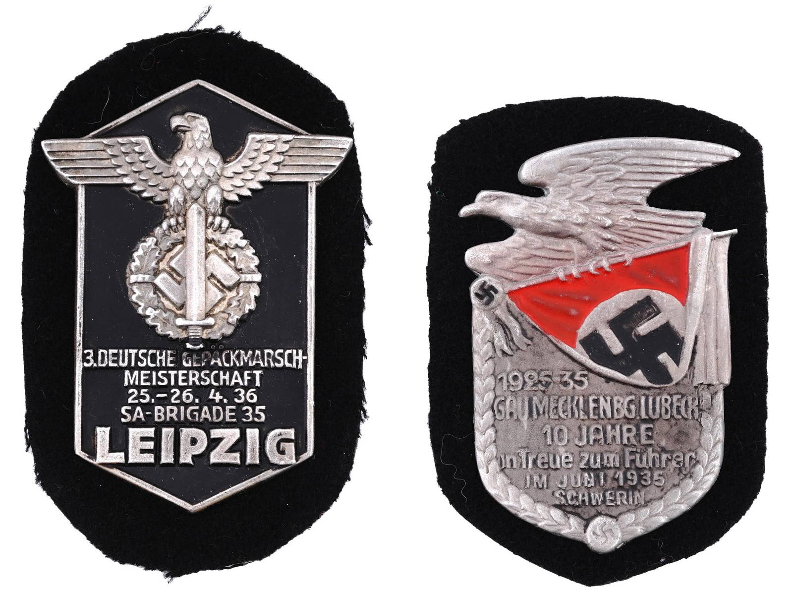 Group Of Two Nazi German Third Reich Shields Auction