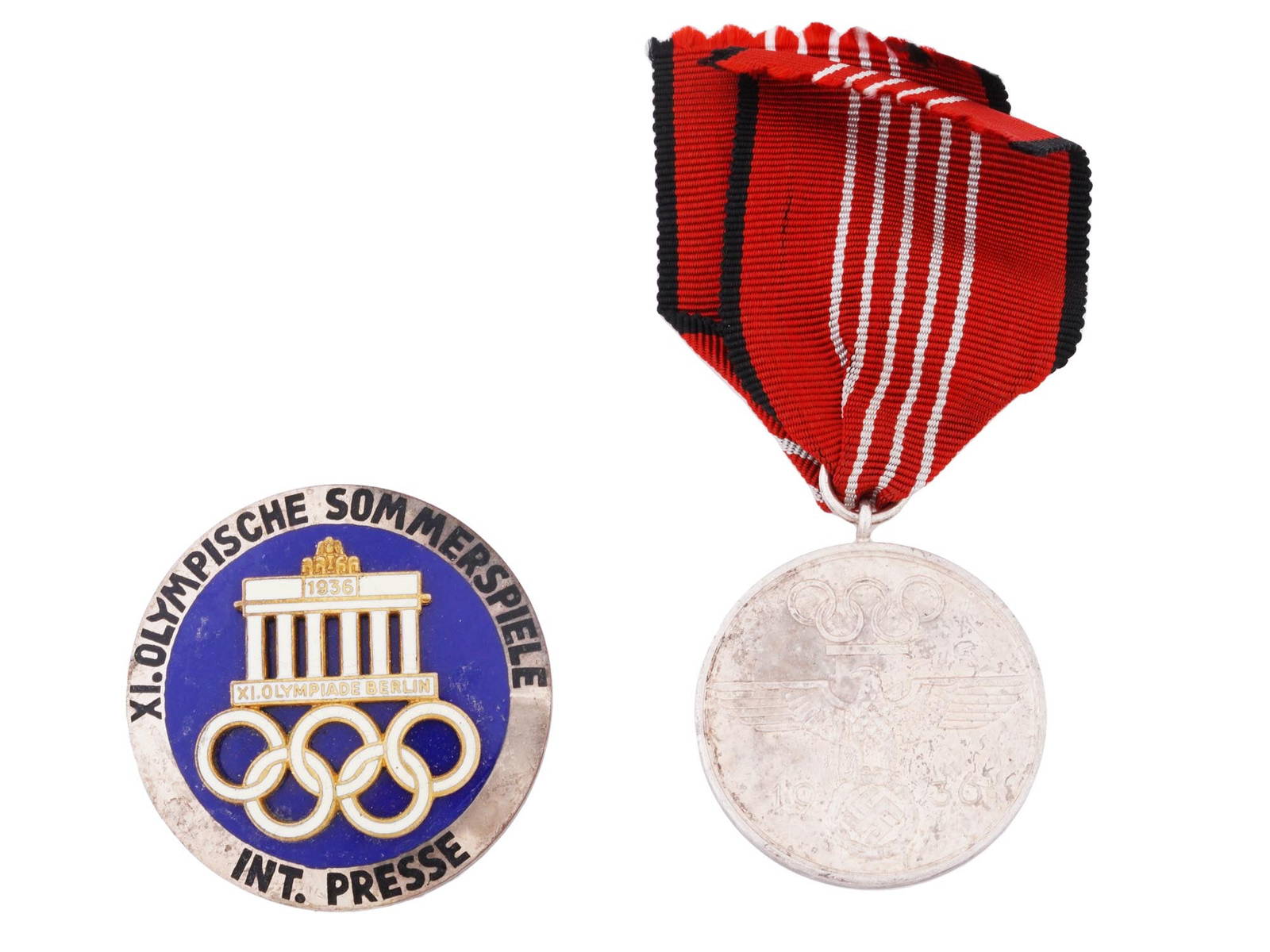 German 1936 Berlin Olympic Games Medal And Badge - Sep 09, 2023 ...