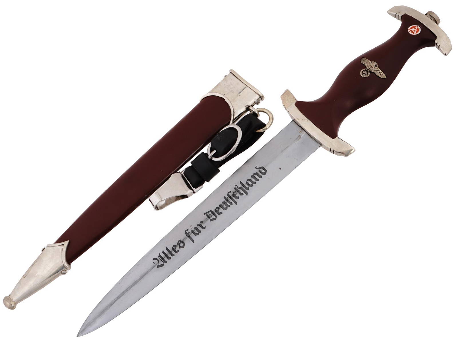 Wwii Nazi German Sa Dagger By Boker Solingen W Hanger Auction