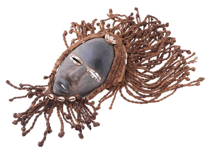 African Dan People Mande Carved Wood Tribal Mask