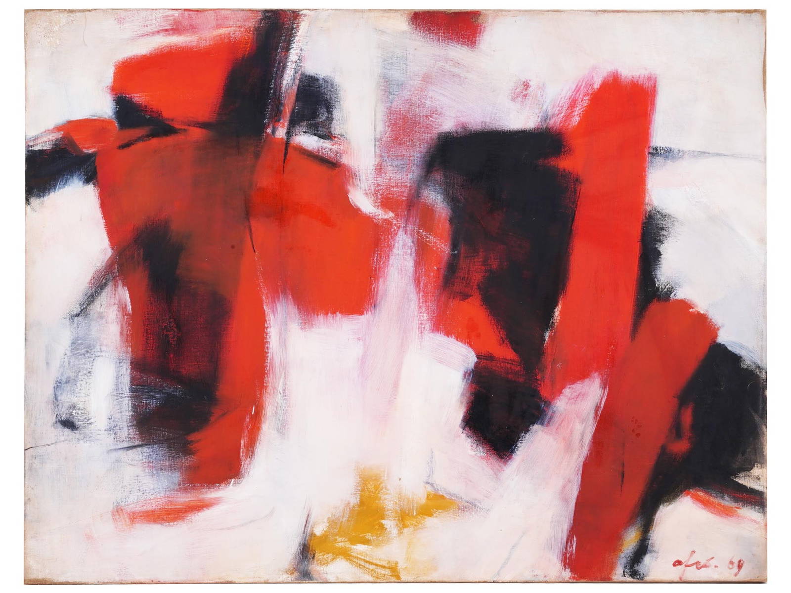 Abstract Italian Oil Painting By Afro Basaldella Auction