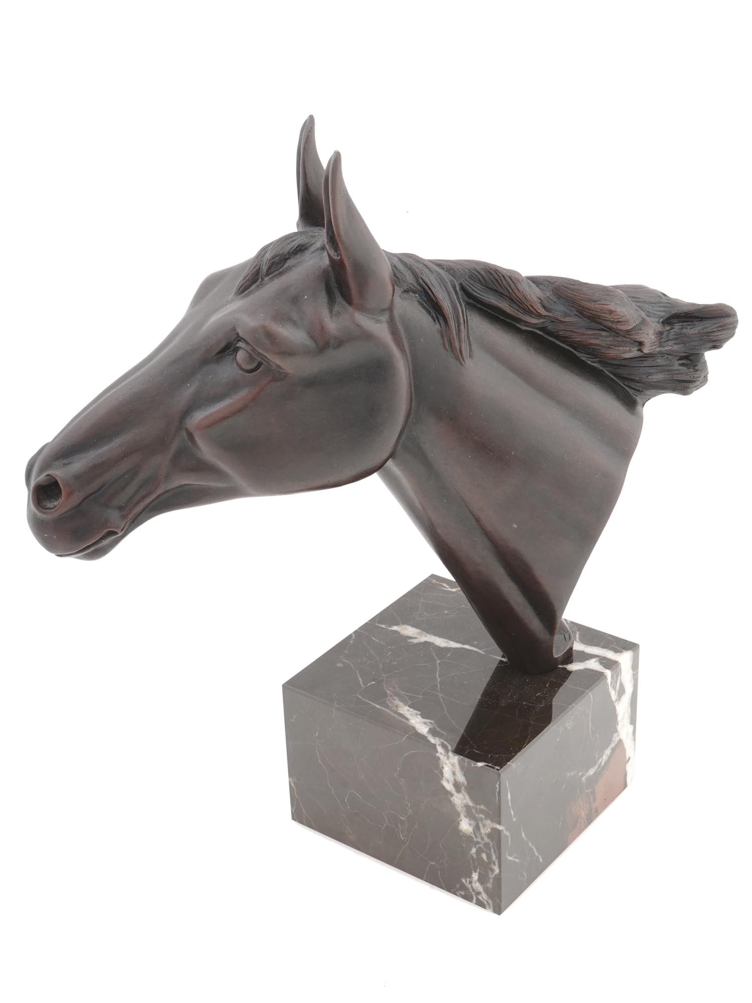Large Horse Bronze Marble Sculpture By Rene Rochard Auction