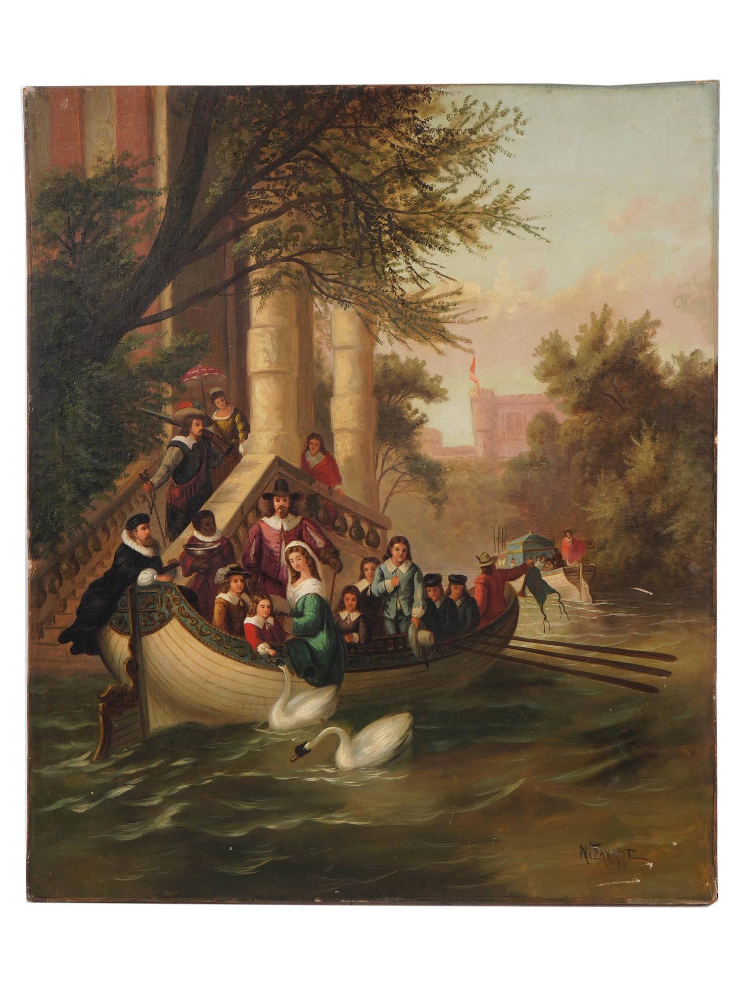 Antique Painting Charles I After Frederic Goodall Auction