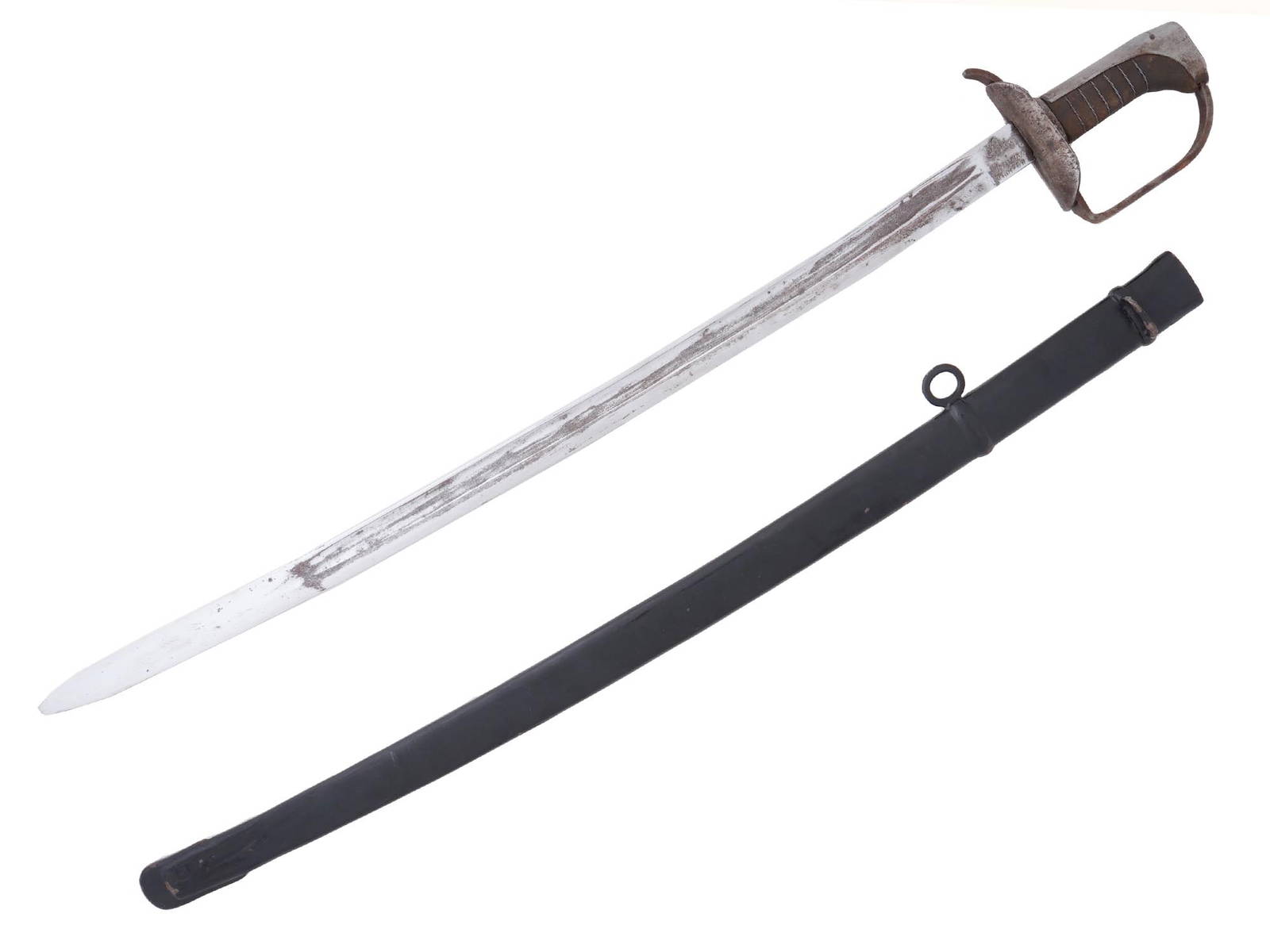 Antique Russian Polish Cavalry Sword With Scabbard Auction