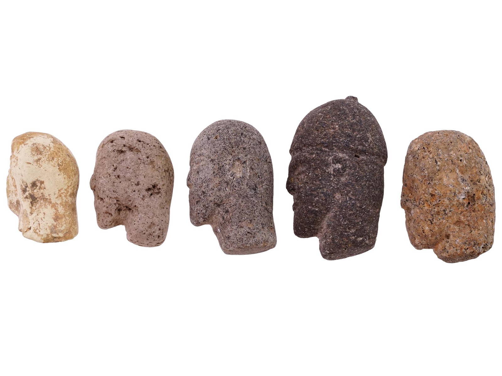 Ancient Roman Carved Stone Fragments Of Lares Statues Auction