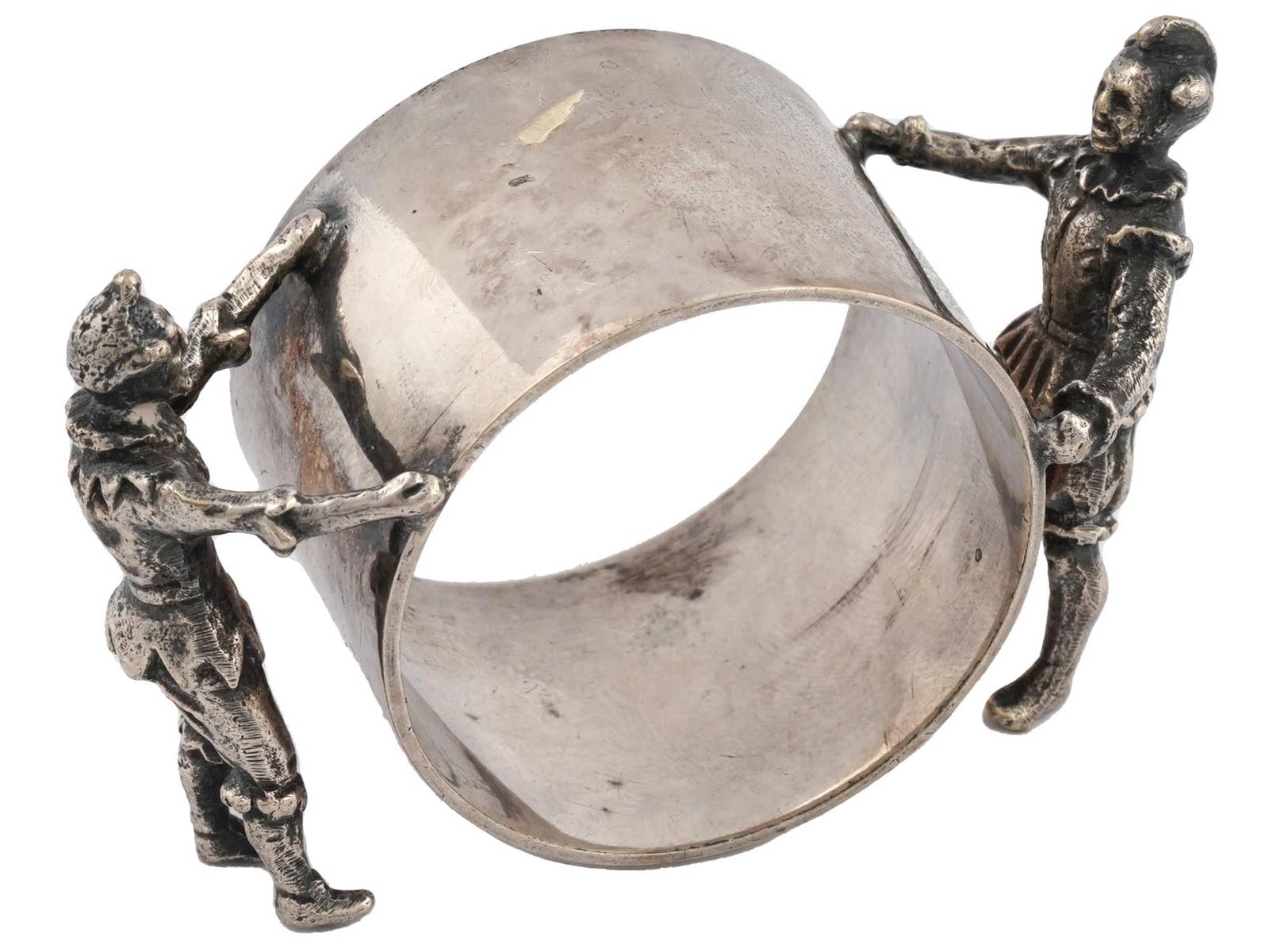 Vintage Sterling Silver Figural Jester Napkin Ring Auction