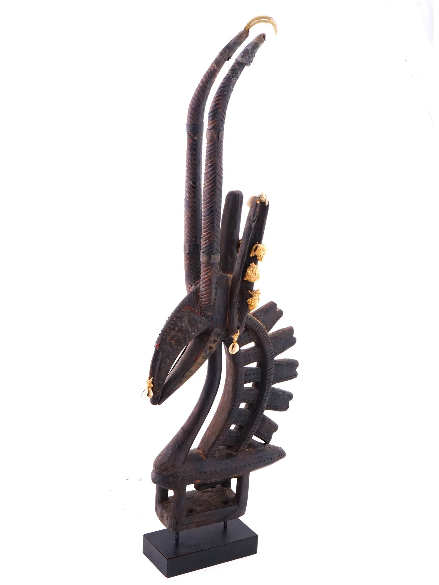 Antique African Wood Bambara Chiwara Antelope Auction