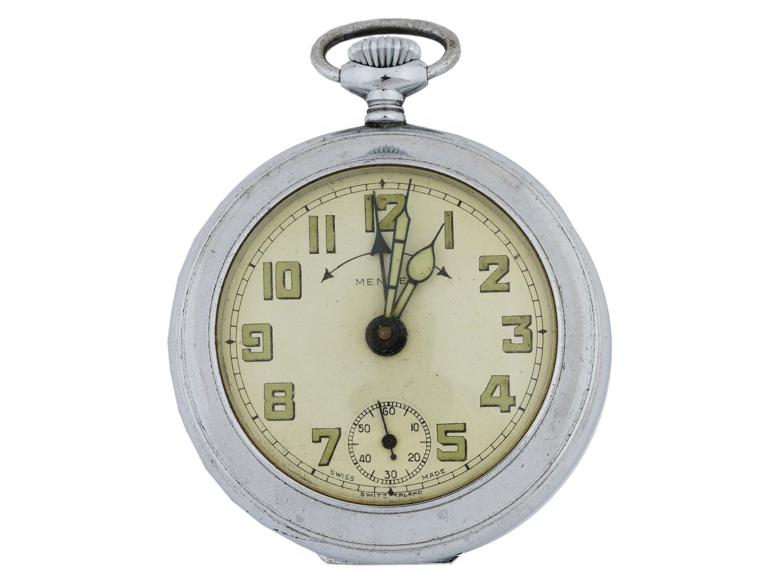 Antique Cesar Renfer Abrecht Alarm Pocket Watch Auction