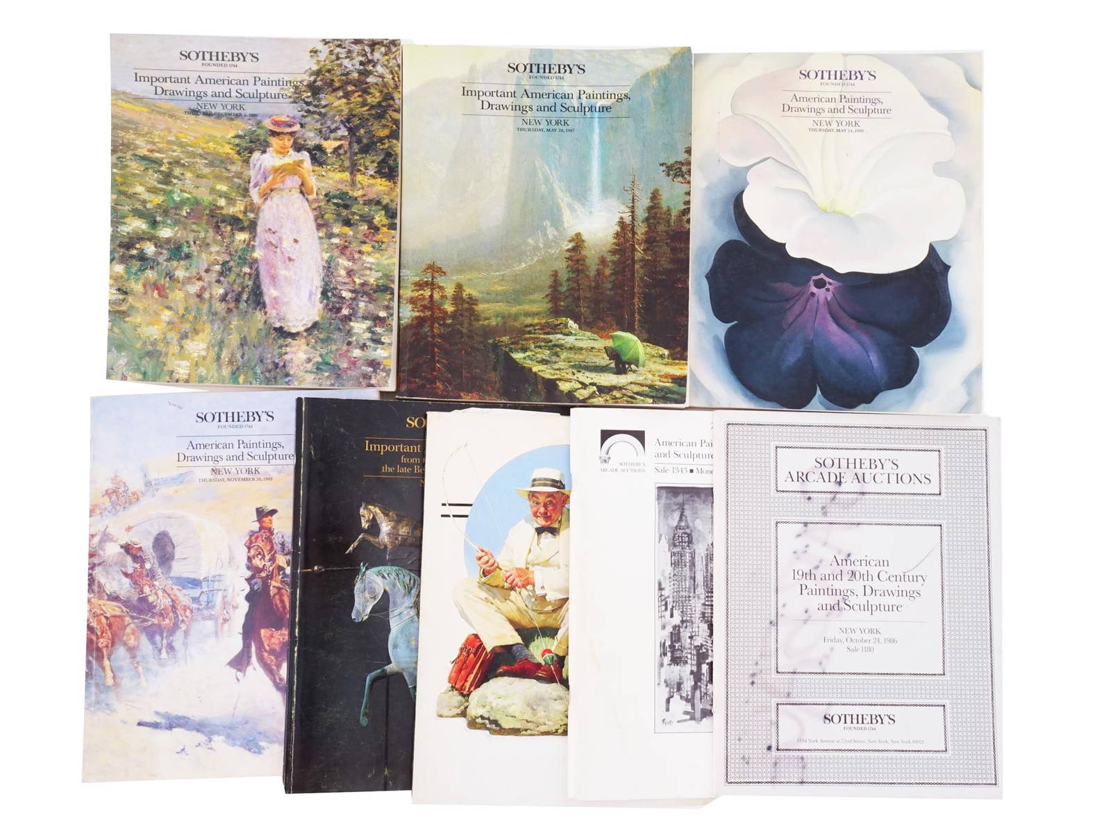 Vintage 1980s Sothebys Fine Art Auction Catalogues Auction