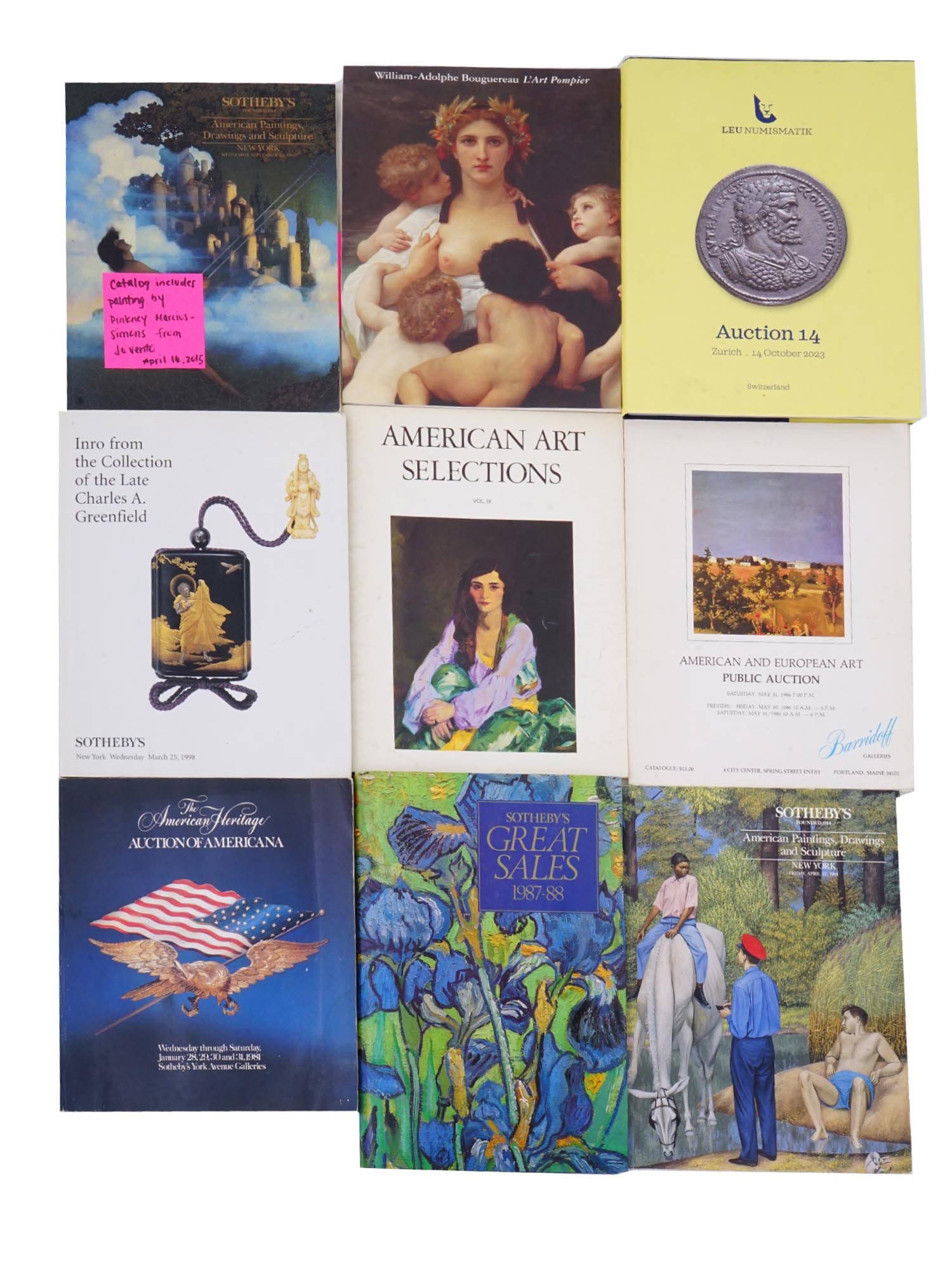 Vintage Sothebys Auction Catalogues And Books Auction