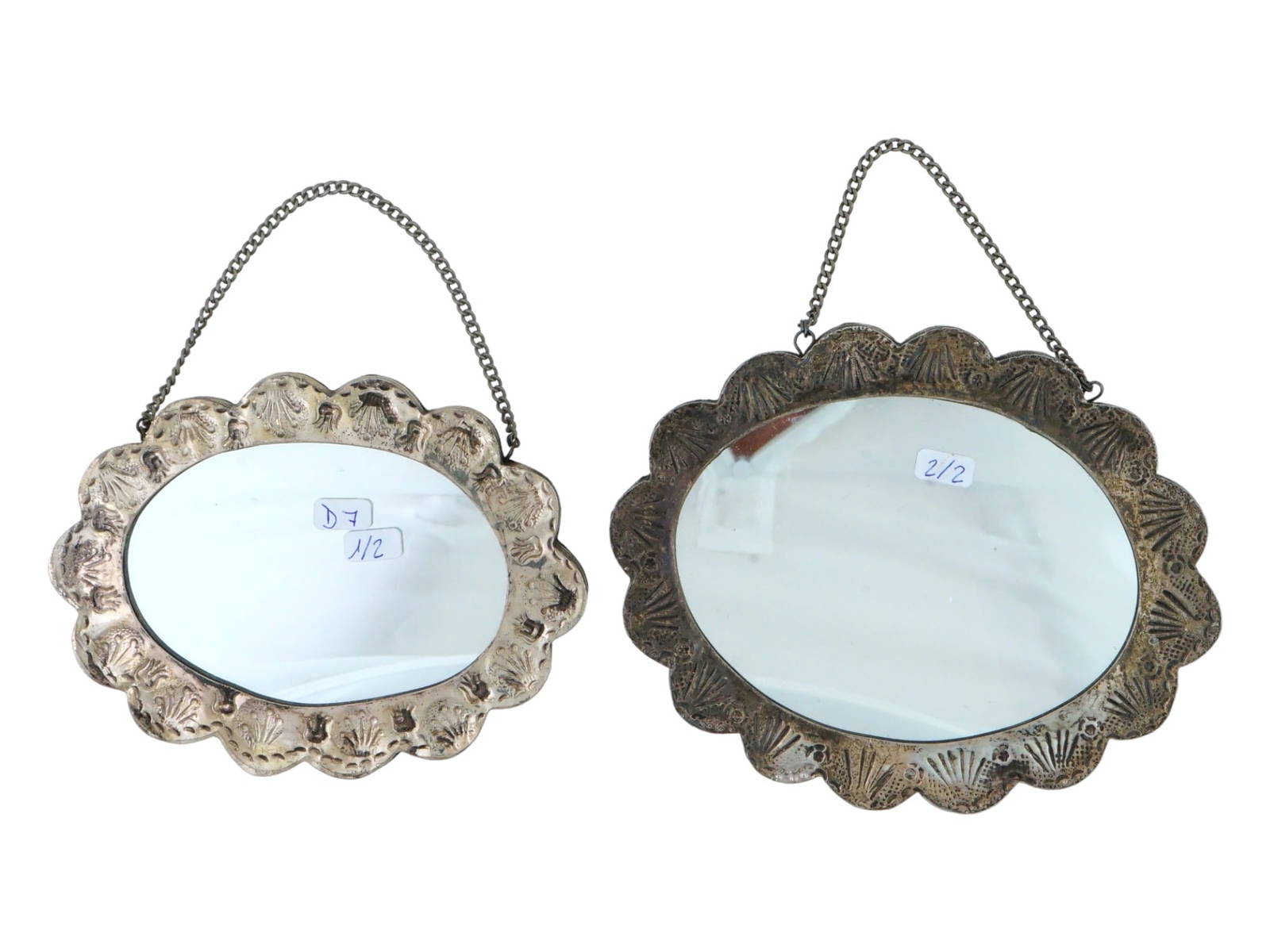 Mid 20th Century Persian Silver Clad Wall Mirrors Auction