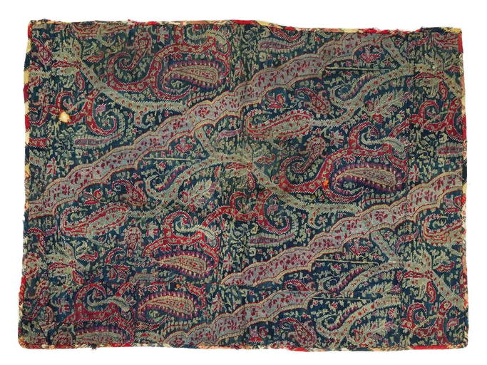 Rare Antique18 C Kashmir Wool Tablecloth