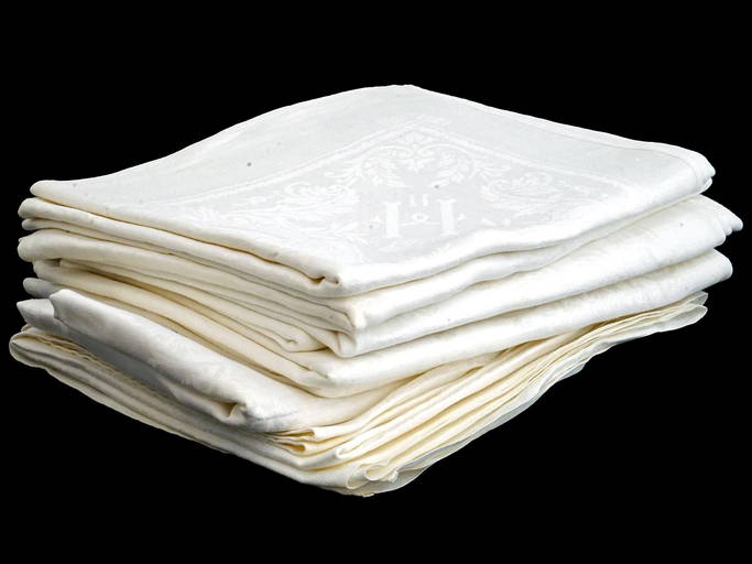 Russian Imperial Nicholas Ii Court Linen Napkins Set