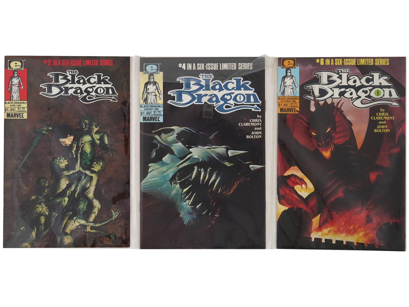 Group Of American Marvel The Black Dragon Comic Books Auction