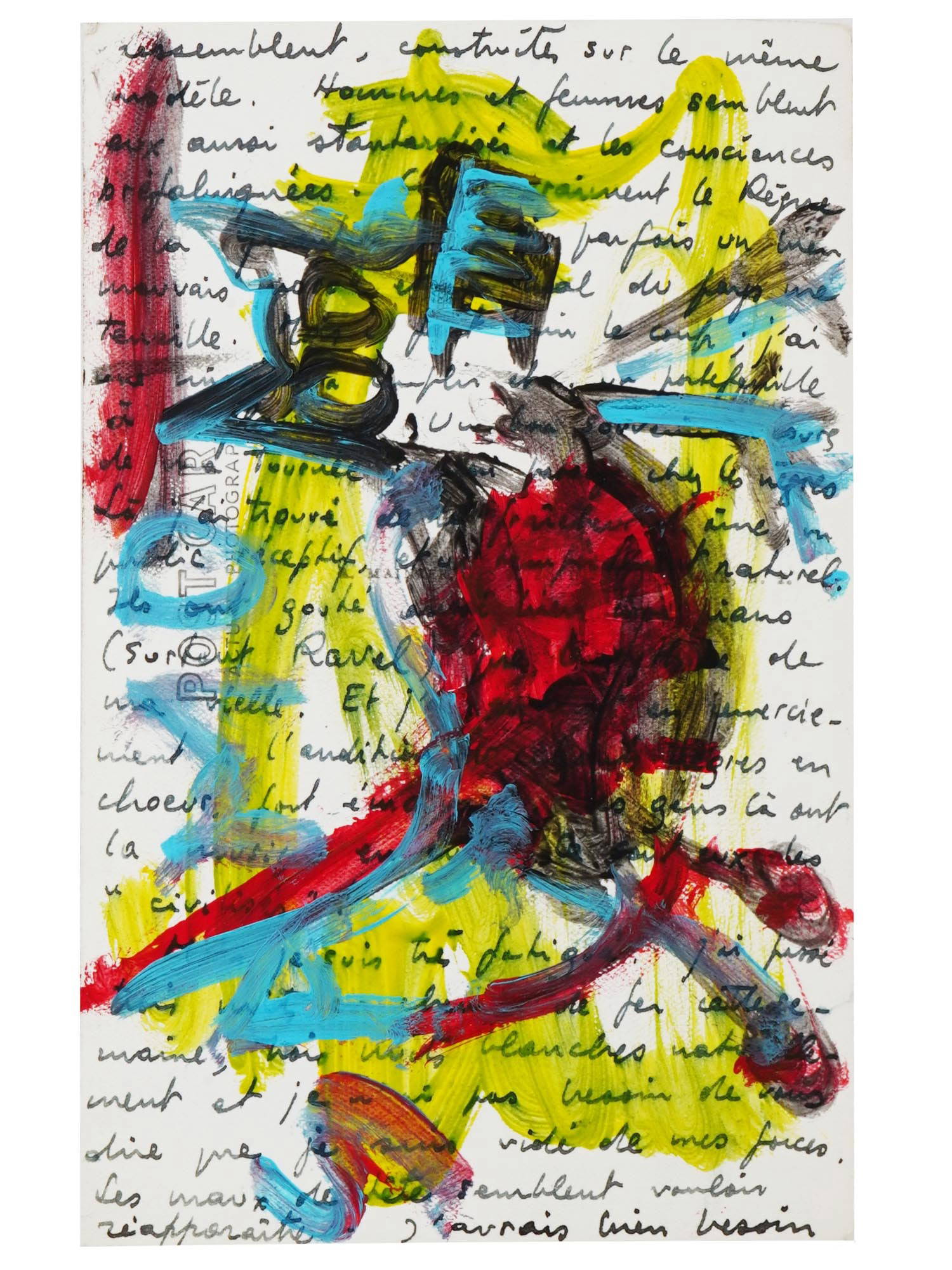 1970s Postcard Painting By Jean Michel Basquiat Auction