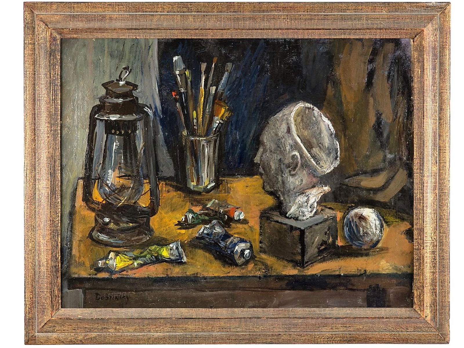 Isaac Dobrinsky Russian French Oil Painting 1948 Auction