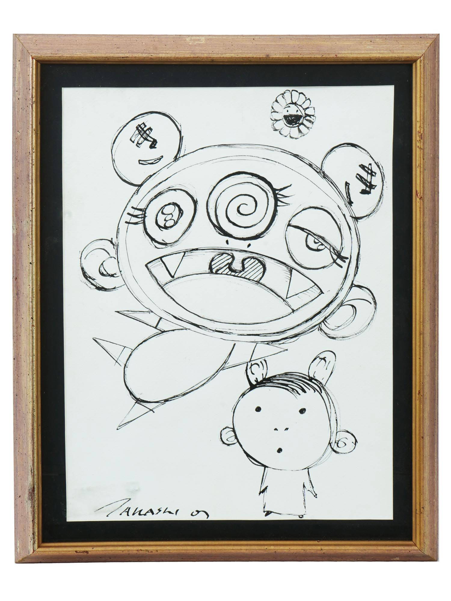 Japanese Kiki Kids Ink Painting By Takashi Murakami Auction