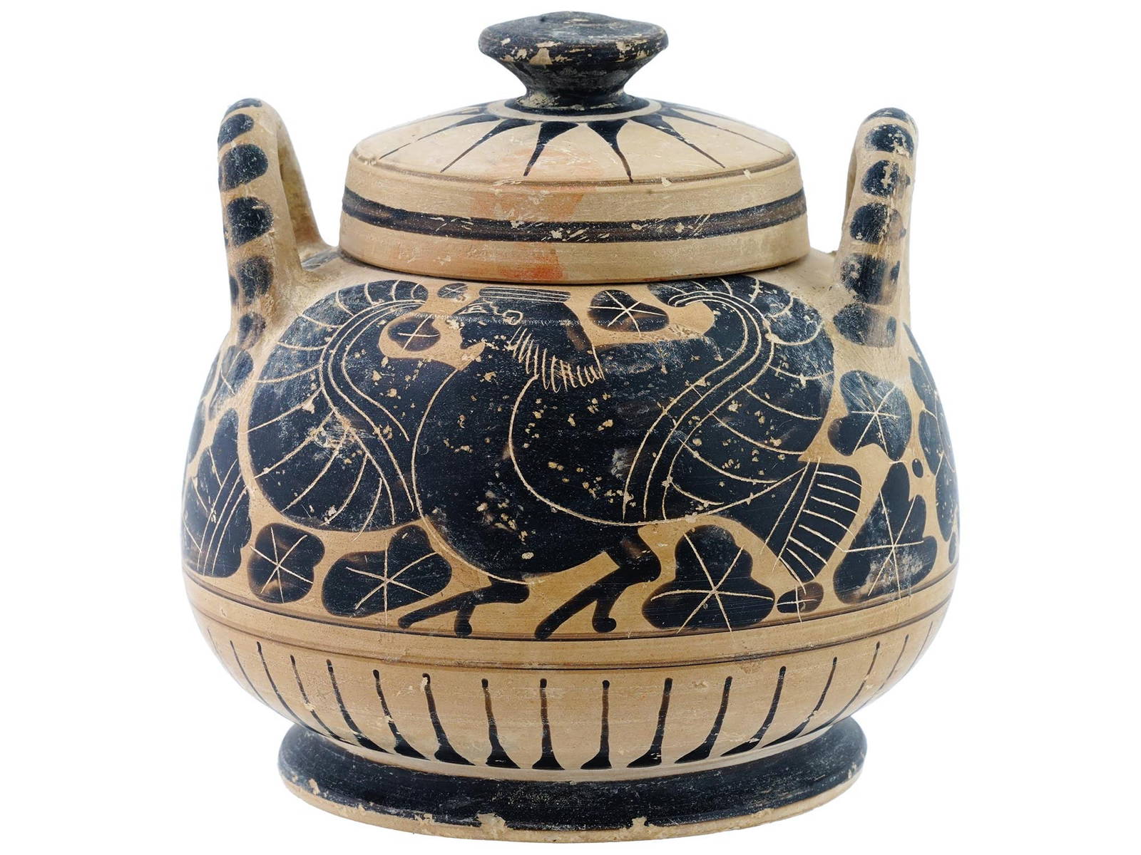 Antique Etruscan Pyxis Vessel Grand Tour Reproduction Auction