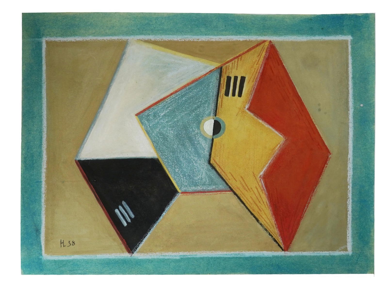 Attr To Ivan Kliun Russian Avant Garde Painting Auction