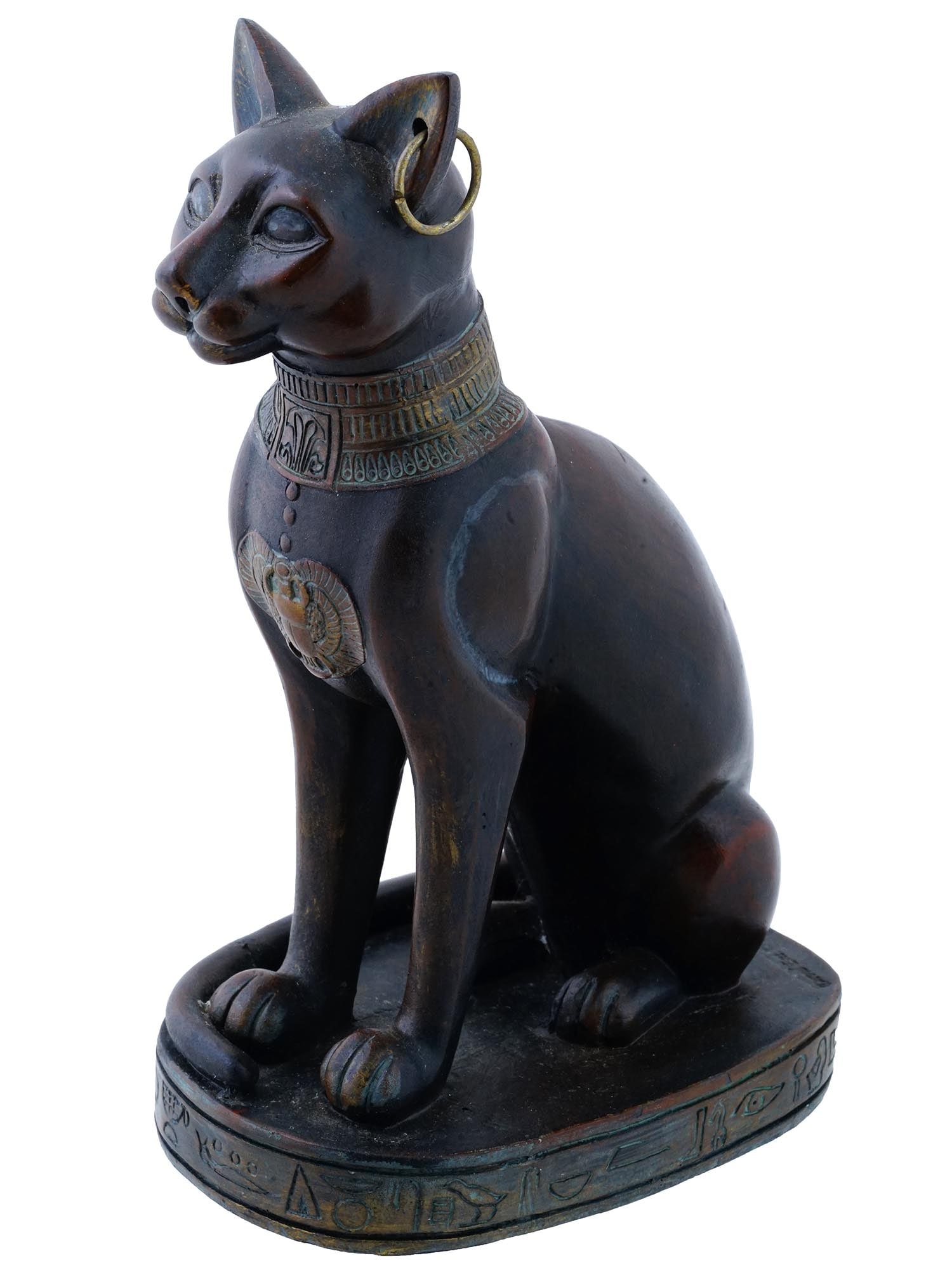 Egyptian Revival Copper Bubastis Cat Figurine Auction