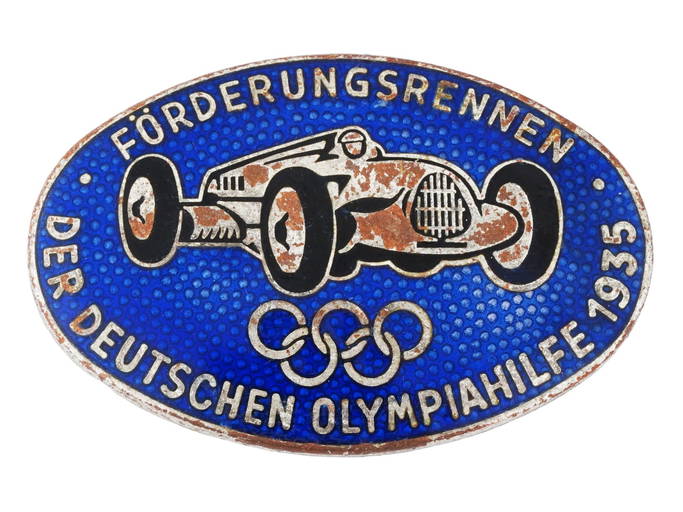 German 1936 Berlin Olympic Game Auto Union Badge