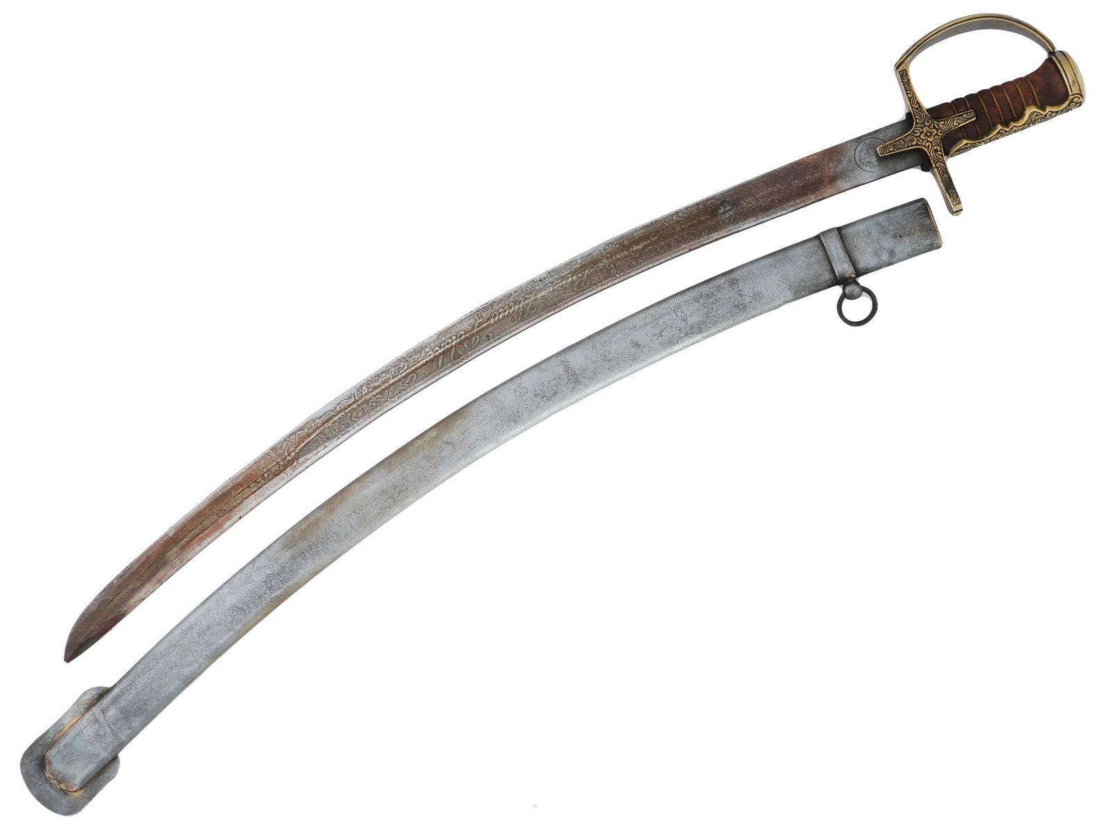 Antique Polish Cavalry Officers Sword With Etching Auction
